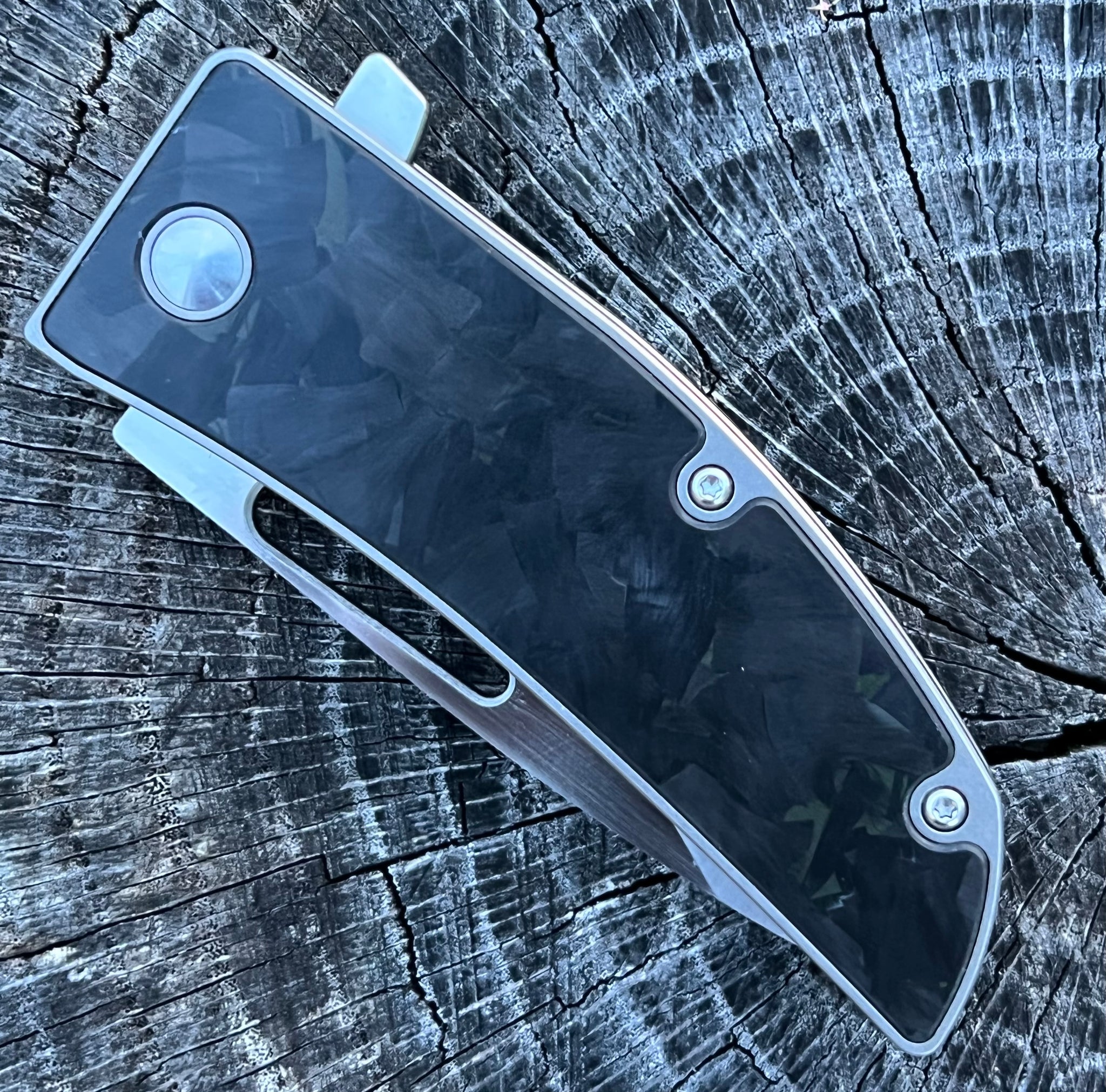 DFF-001 Forged Marble Carbonfiber Folding Knife – DarsonForge